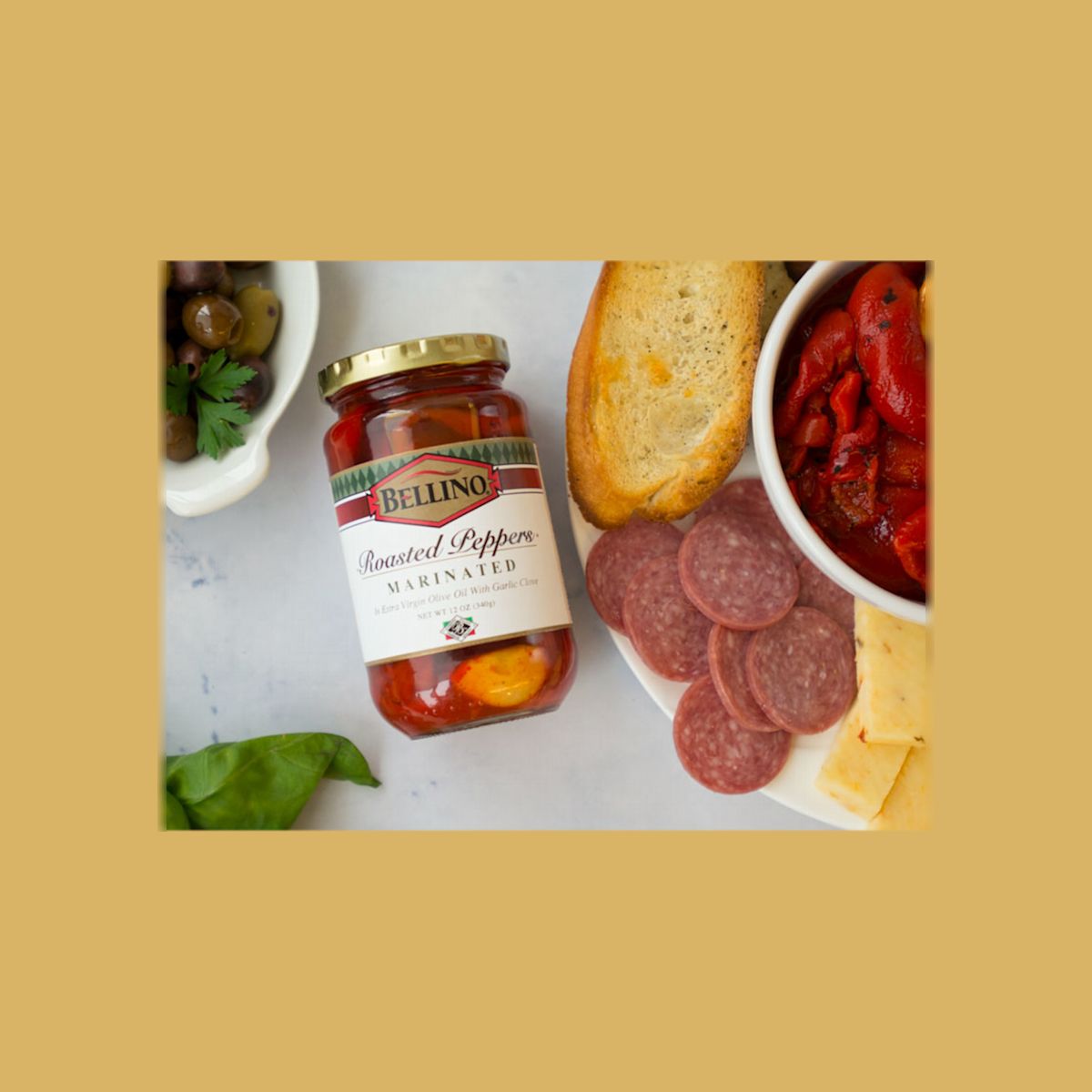 Bellino Marinated Roasted Peppers 12 OZ - Shop Cento