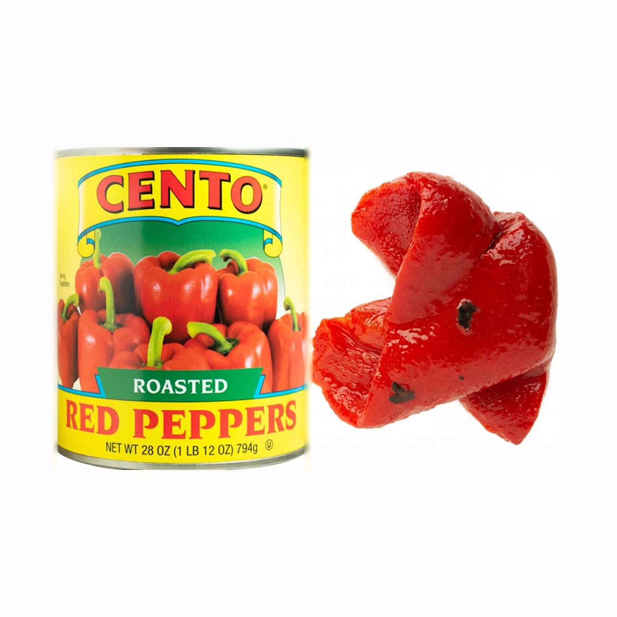 Cento Roasted Red Peppers 28 OZ - Shop Cento