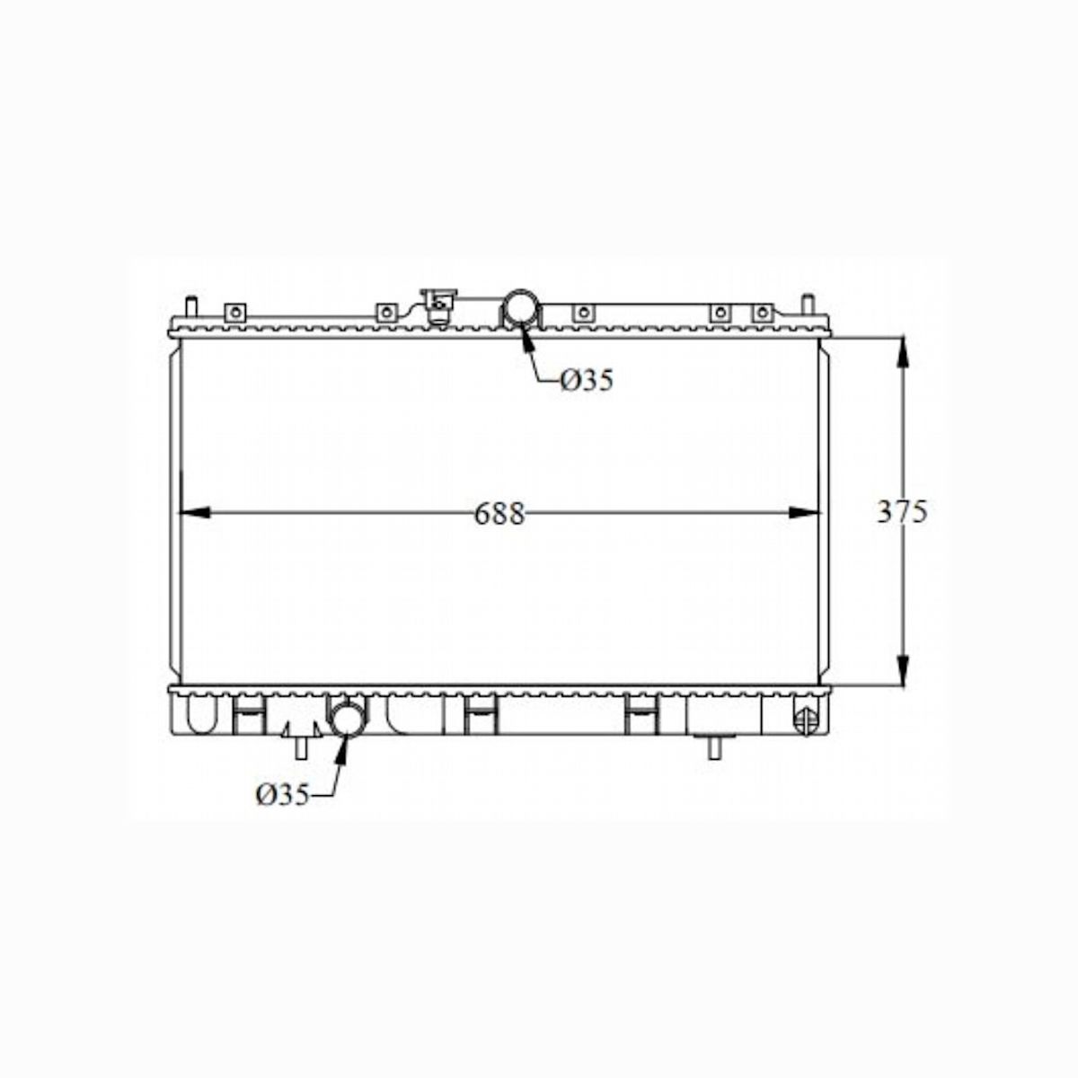 MITSUBISHI Radiator | Dolphin Catalogue