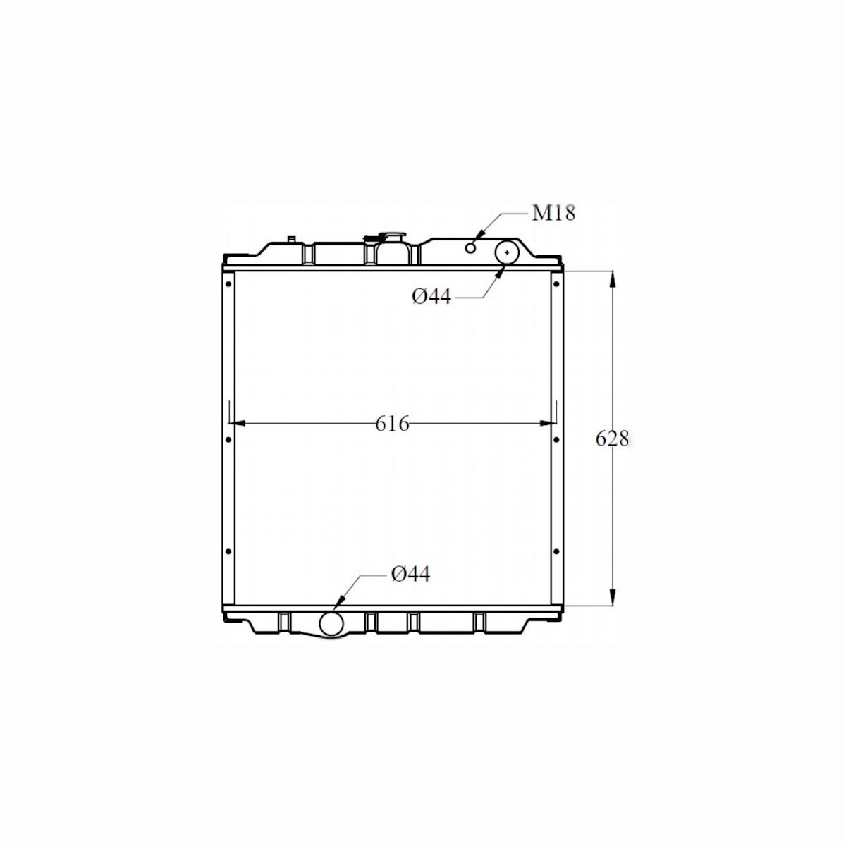 MITSUBISHI Radiator, Year 1992-1999 | Dolphin Catalogue