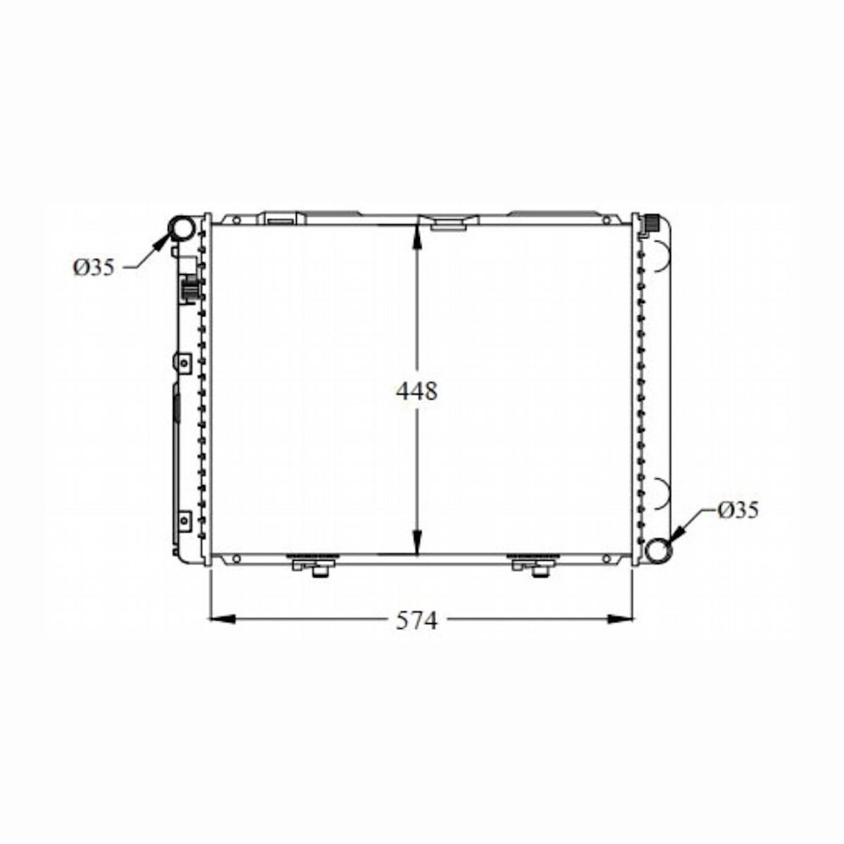 MERCEDES Radiator, 1983-1993 | Dolphin Catalogue