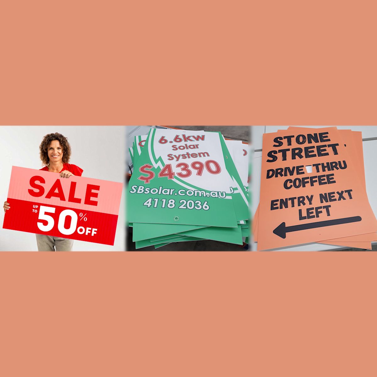 Custom Corrugated Plastic Signs | Corflute Signs – $7.58/sqm