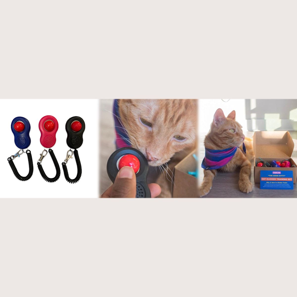 "The Good Kitty" Cat Clicker Training Set (3-Pack)