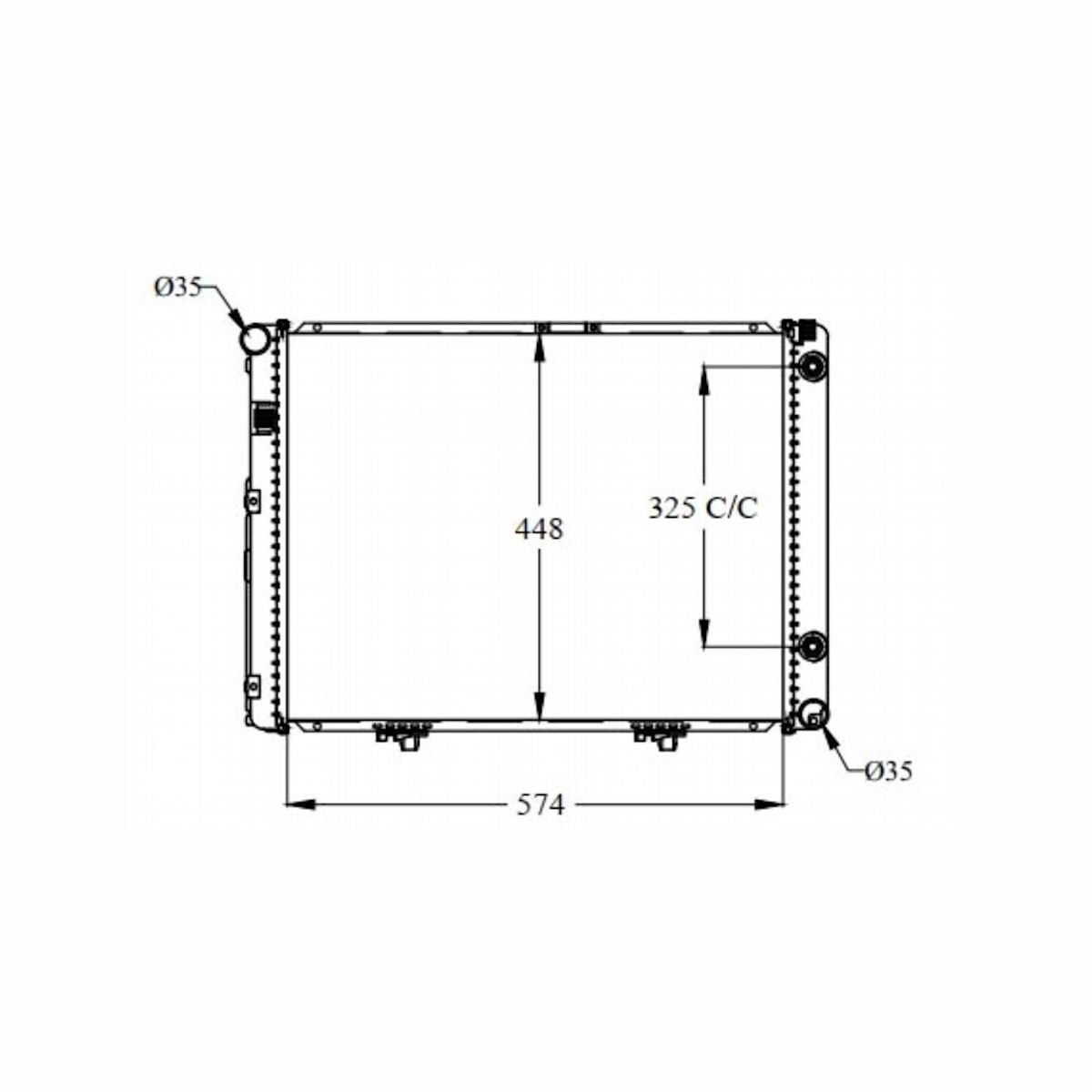 MERCEDES Radiator, 1984-1993 | Dolphin Catalogue