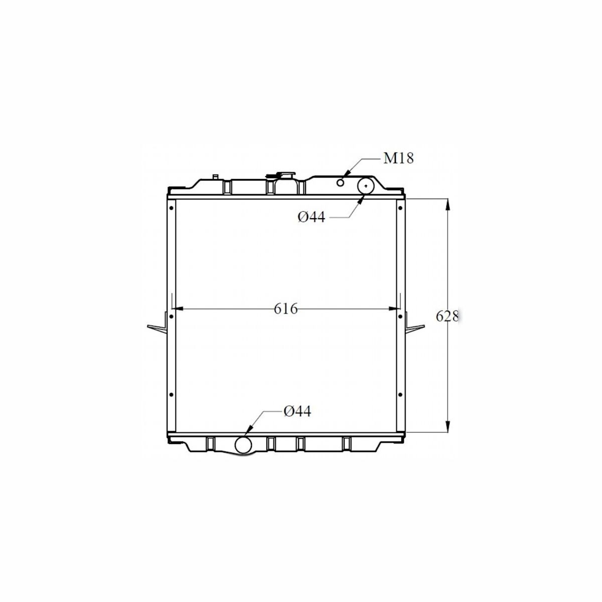MITSUBISHI Radiator, Year 1992-1999 | Dolphin Catalogue