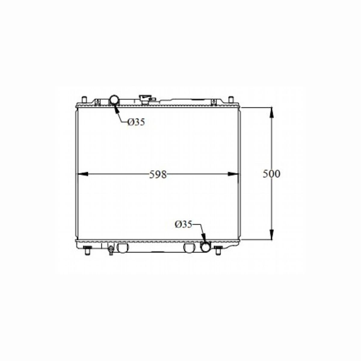 MITSUBISHI Radiator, 1994-1997 | Dolphin Catalogue