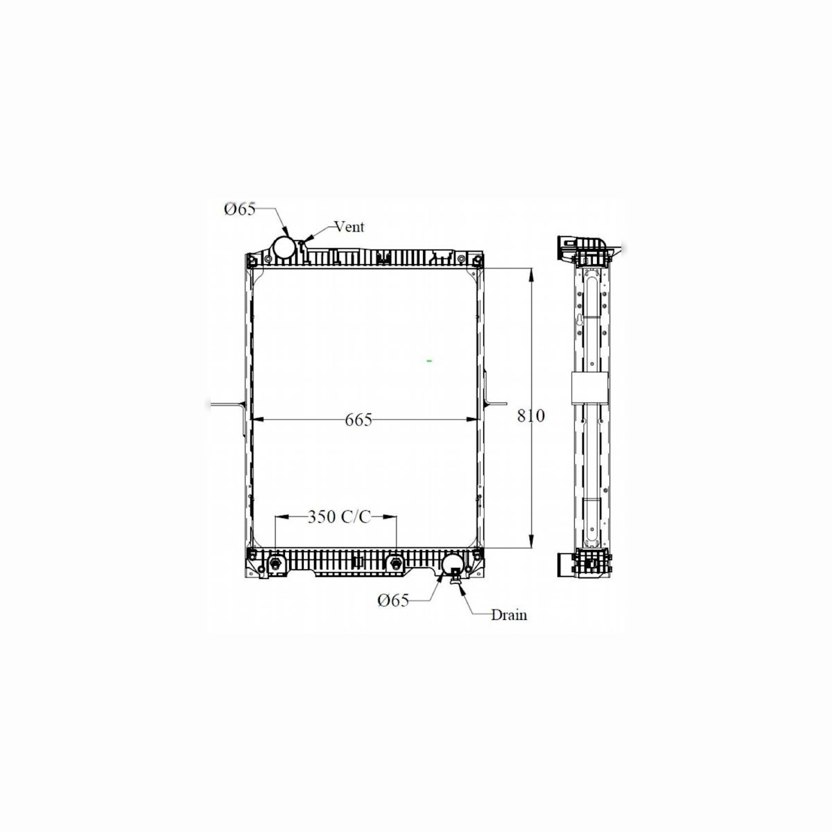 PERKINS 1106A-70TG1 RADIATOR, | Dolphin Catalogue