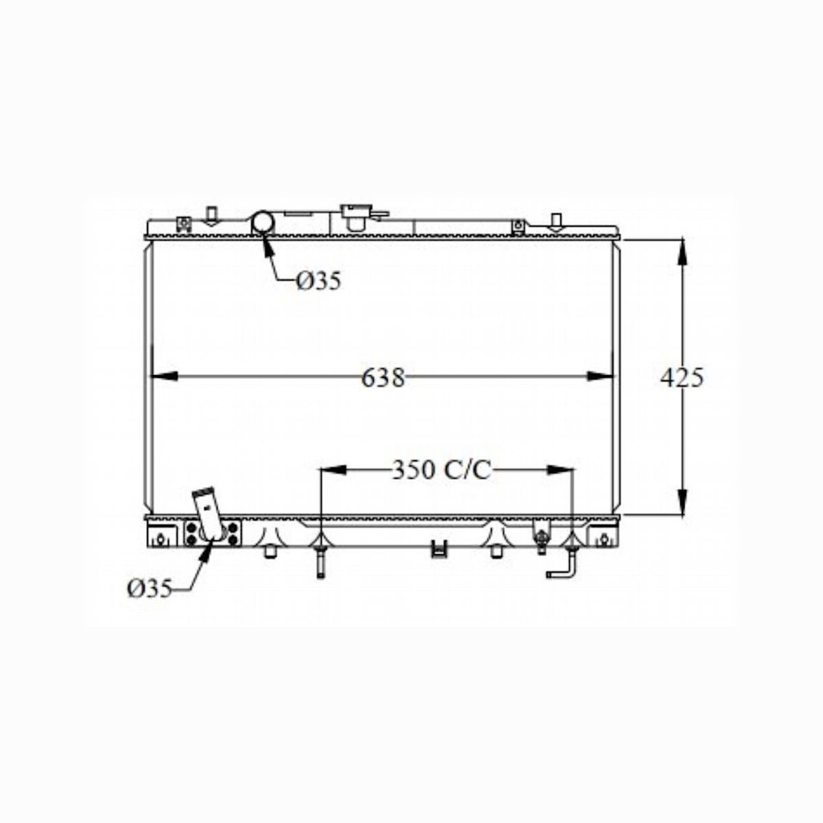MITSUBISHI Radiator, 1998- | Dolphin Catalogue