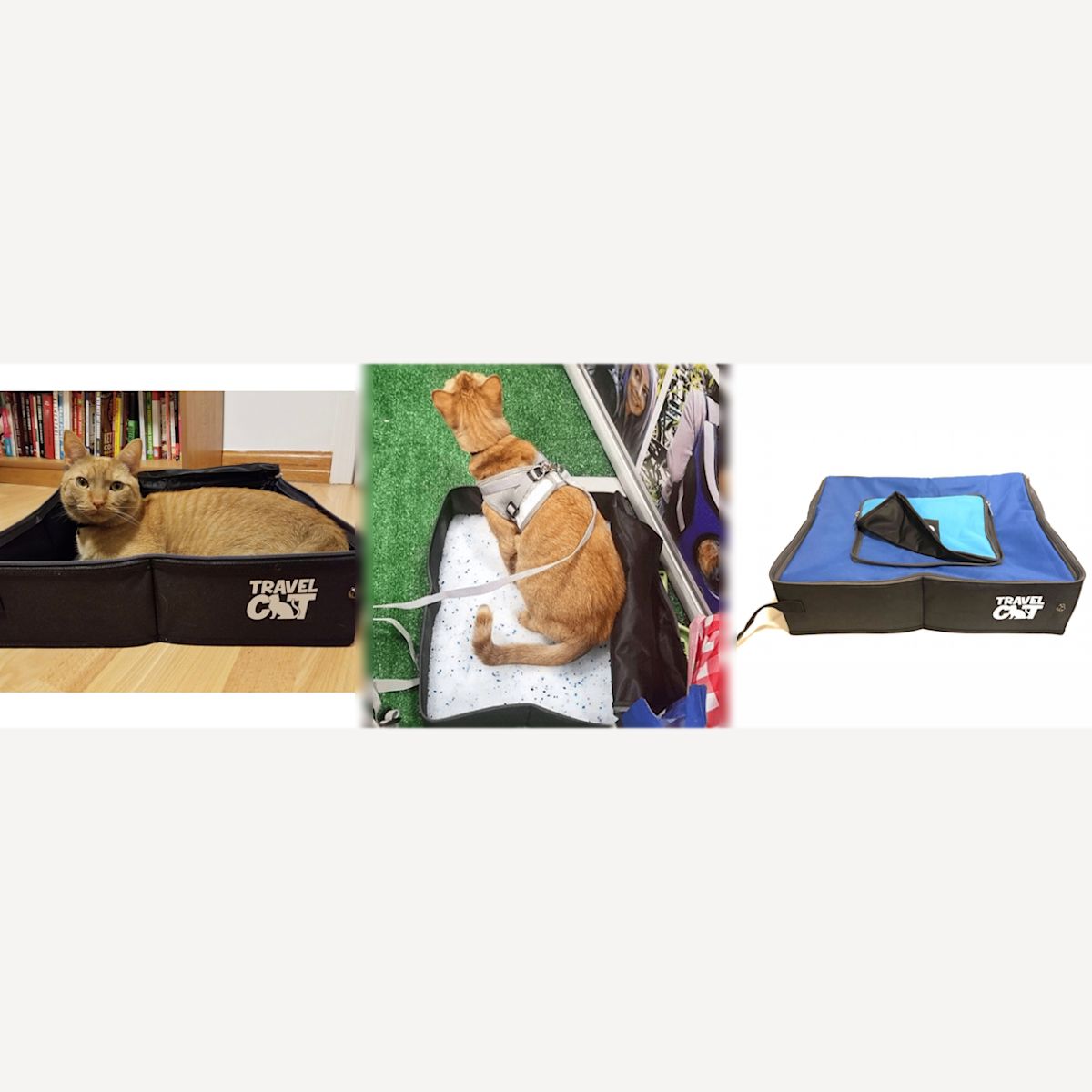 "The Porta-Pawty" Travel Litter Box - Portable Bathroom for Cats