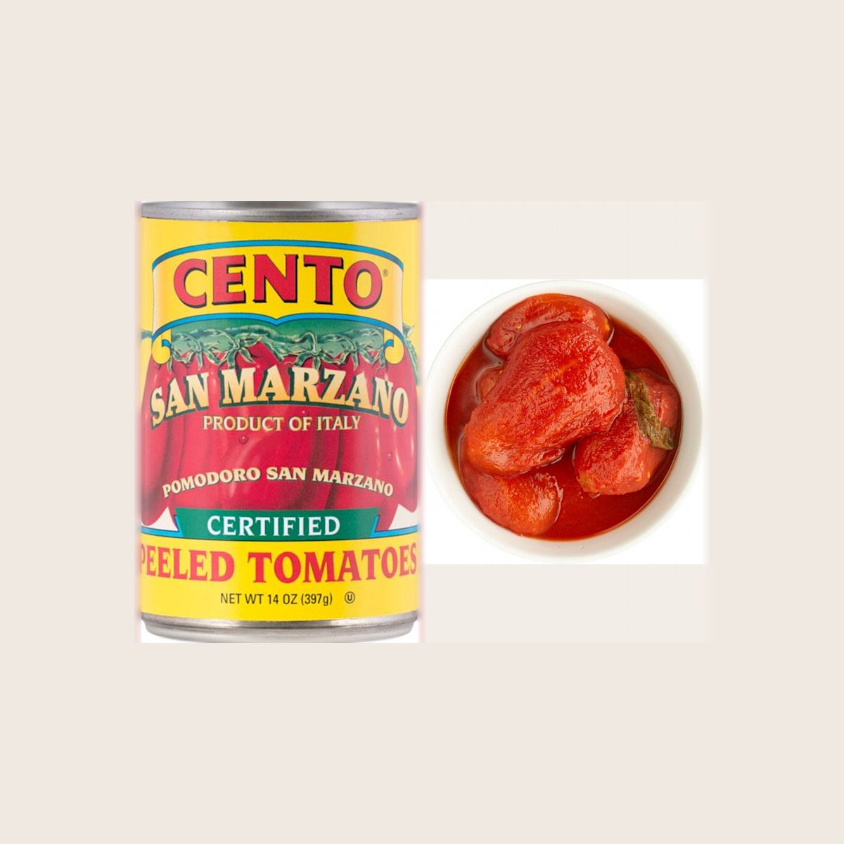 Cento Certified San Marzano Tomatoes 14 OZ - Shop Cento