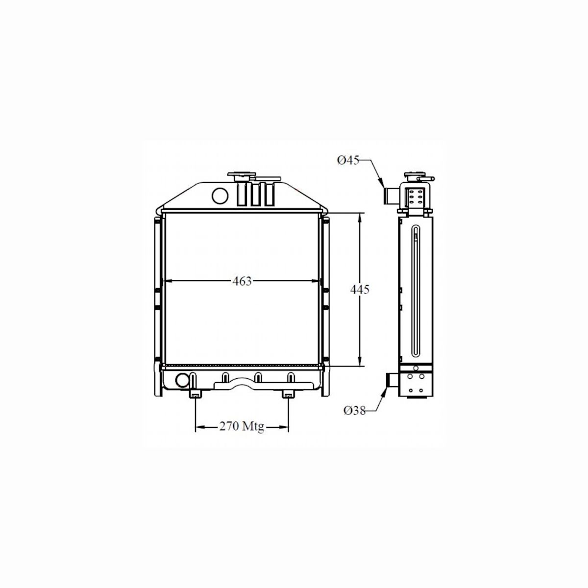 NEW HOLLAND Radiator, | Dolphin Catalogue