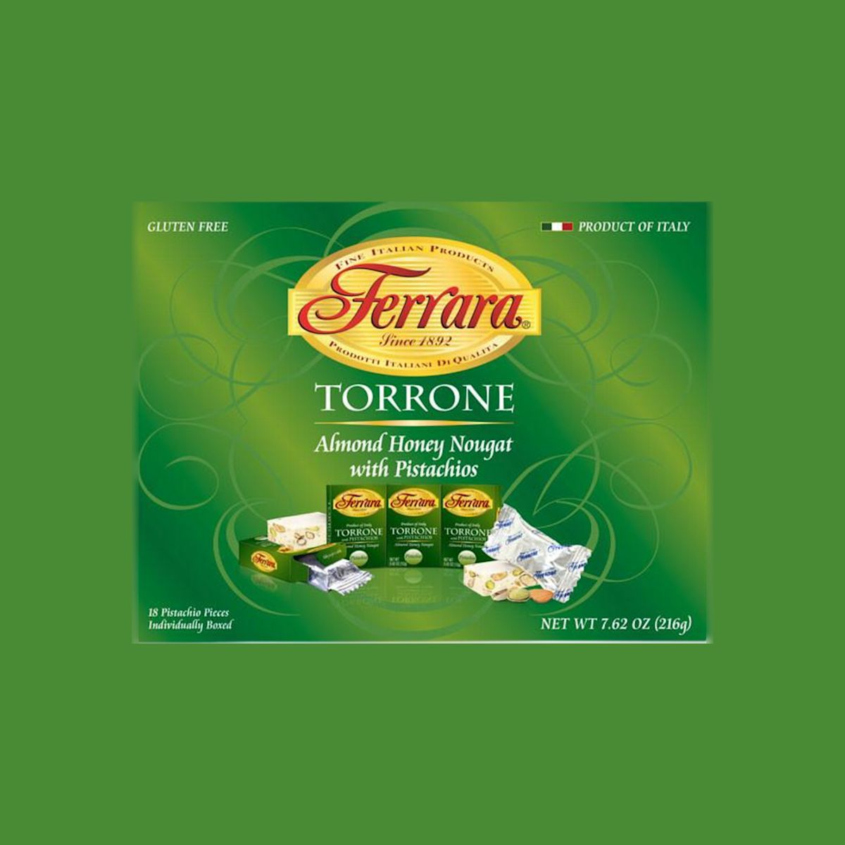 Ferrara Pistachio Torrone 18 PC - Shop Cento
