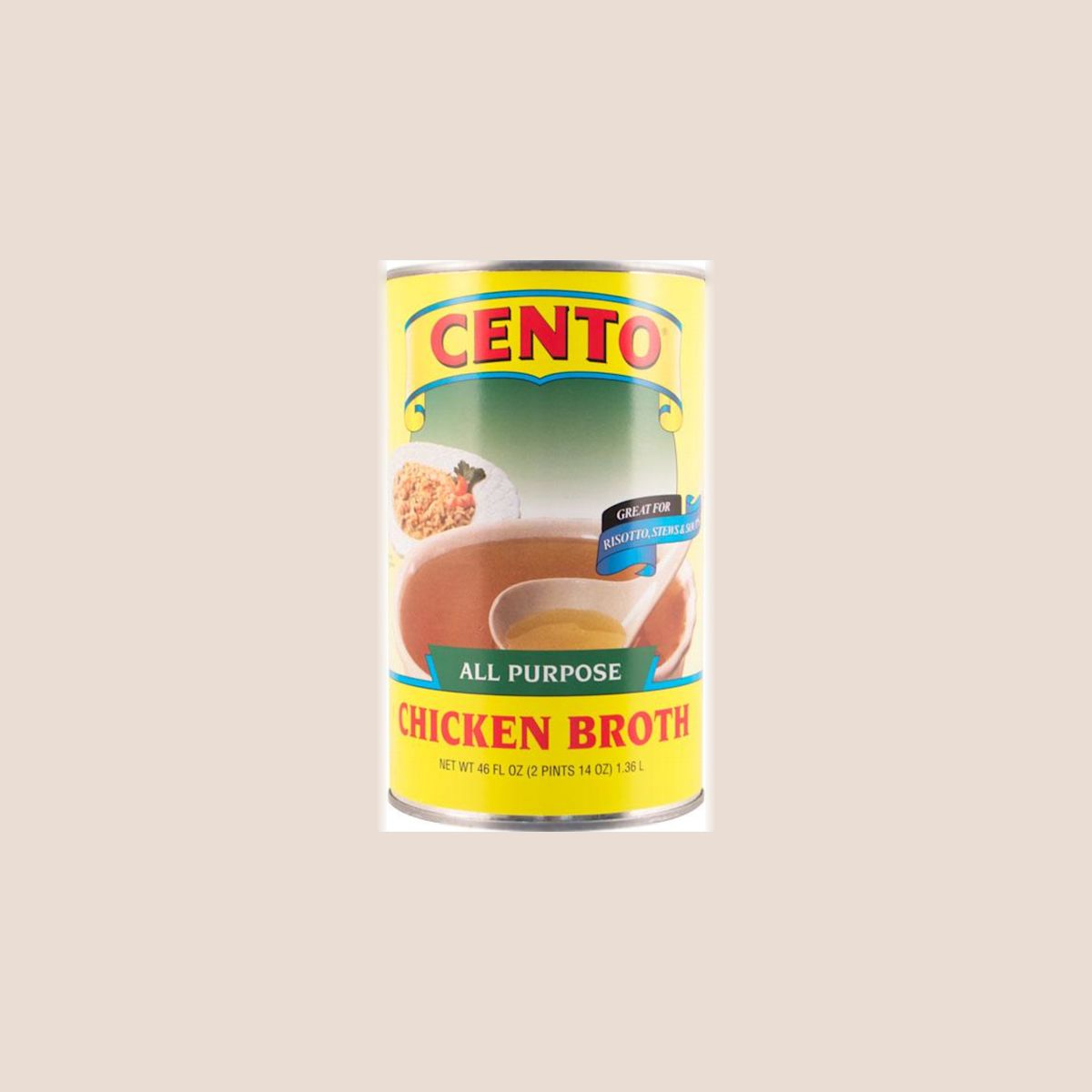 Cento All Purpose Chicken Broth 46 OZ - Shop Cento Cento All Purpose Chicken Broth 46 OZ - Shop Cento