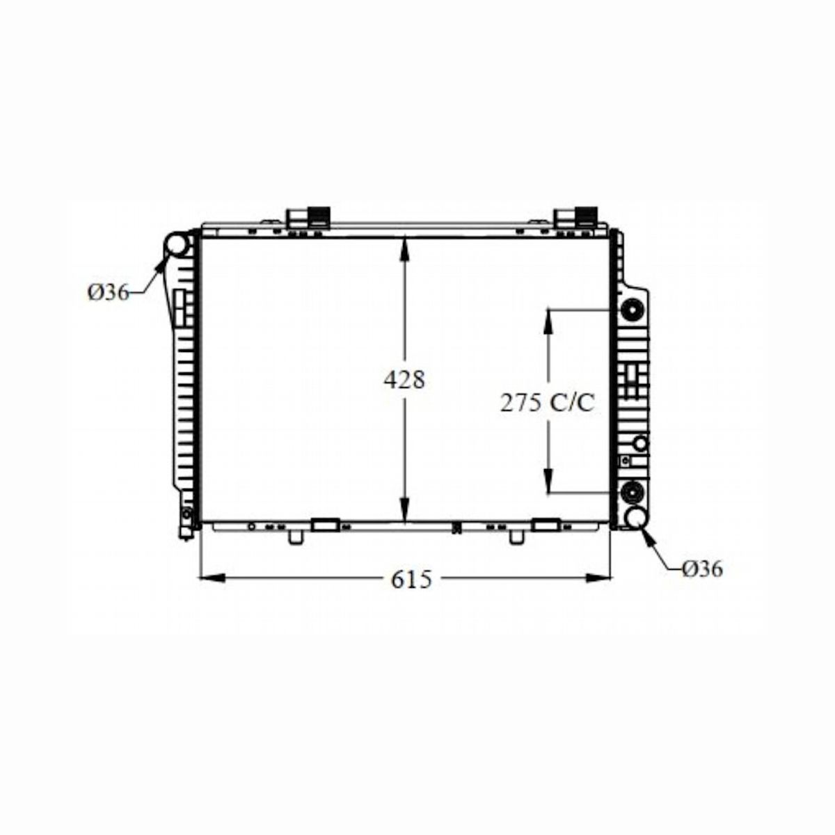 MERCEDES Radiator, 1993-2002 | Dolphin Catalogue