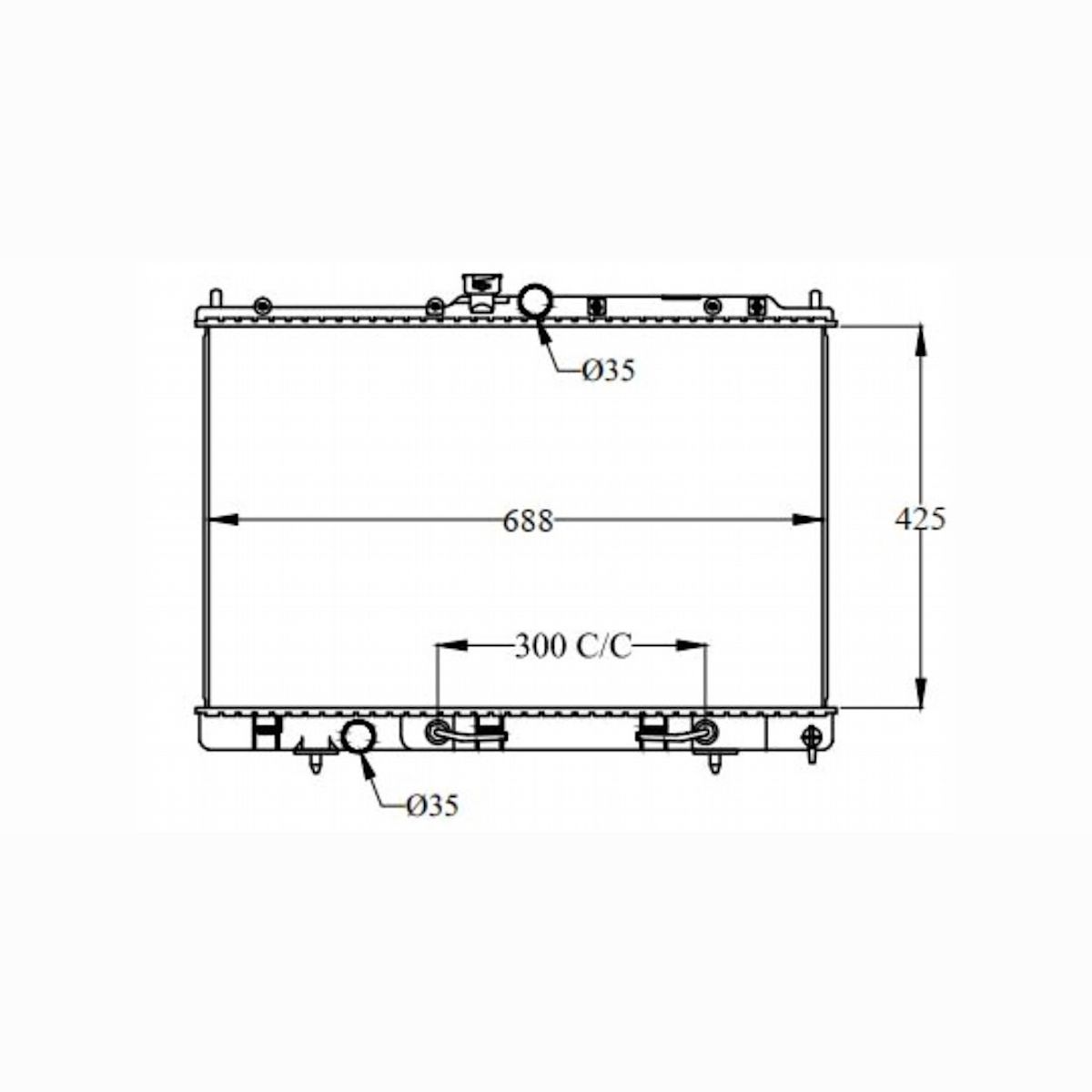 MITSUBISHI Radiator, 2003- | Dolphin Catalogue