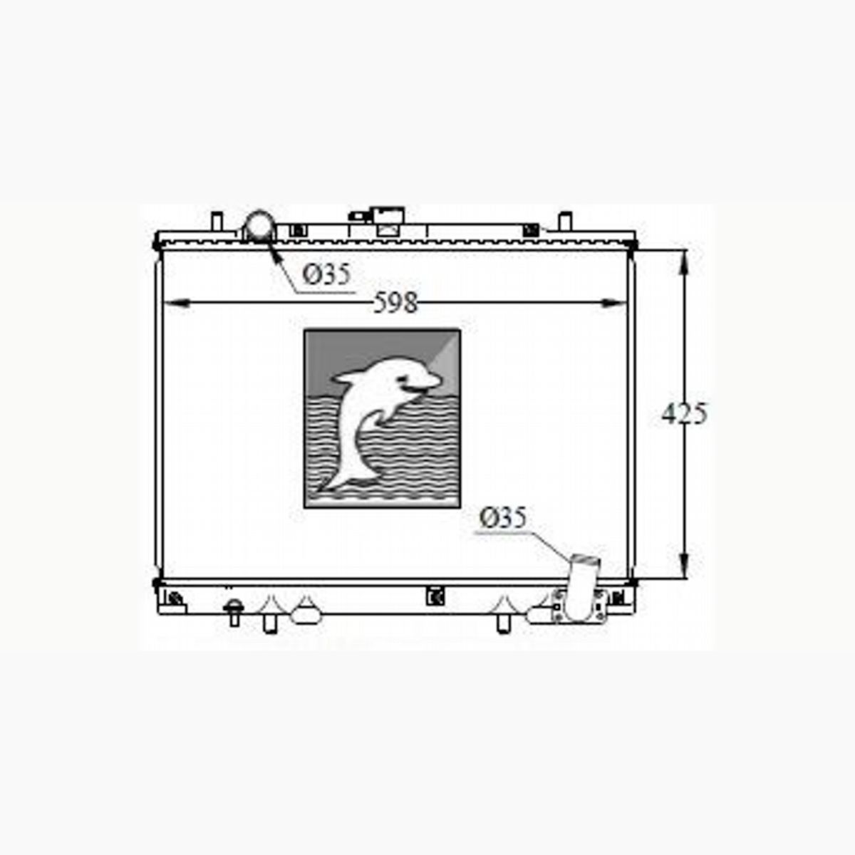 MITSUBISHI Radiator, Year 1996-2001 | Dolphin Catalogue
