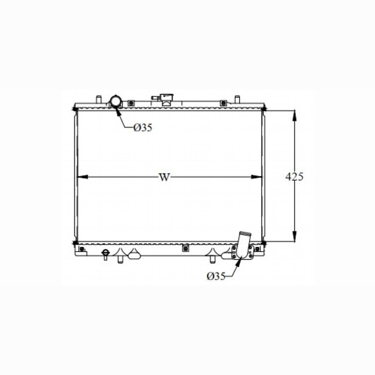 MITSUBISHI Radiator, 1996- | Dolphin Catalogue